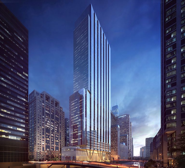 Construction Wraps Up On Goettsch Partners’ 110 N Wacker in the Loop ...