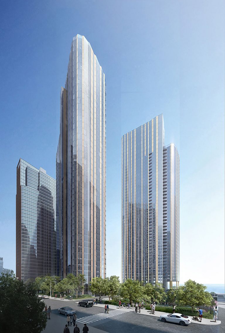 Final Cladding and Landscaping Underway for Lakeshore East's Cirrus ...