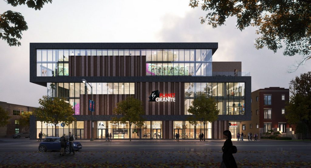 Four-Story Commercial Building at 1111 W Addison Street Nears ...