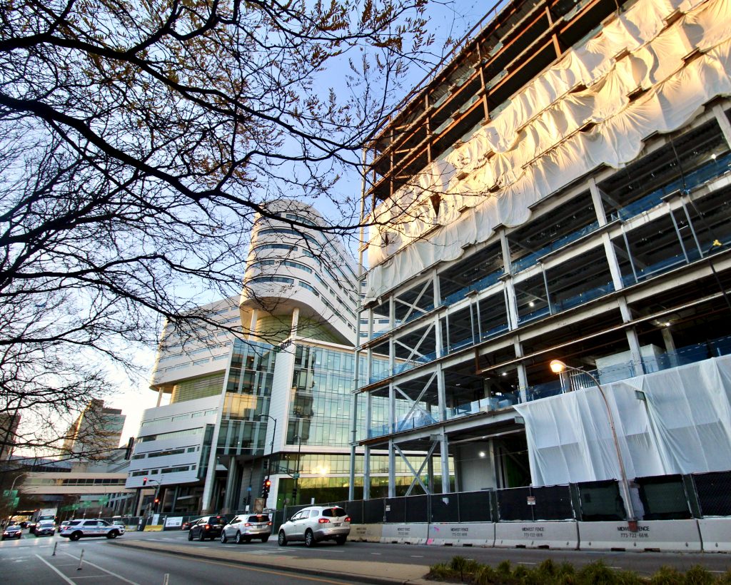 Exterior Work Underway at Rush Medical's Joan and Paul Rubschlager ...