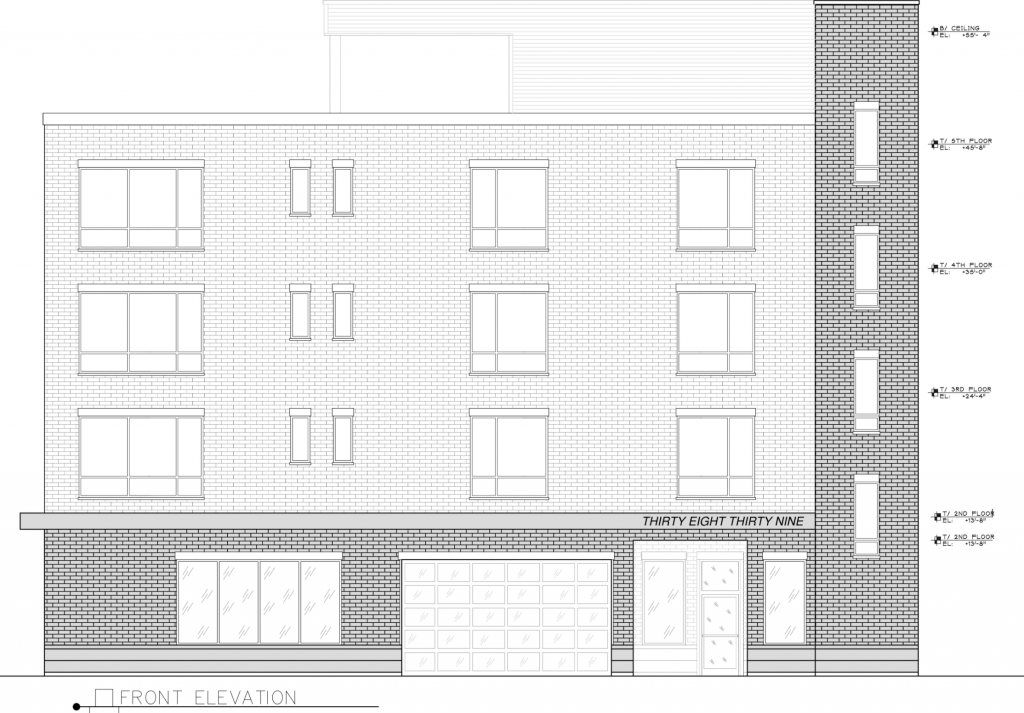 Construction Progresses at 3839 N Clark Street in Lake View - Chicago YIMBY