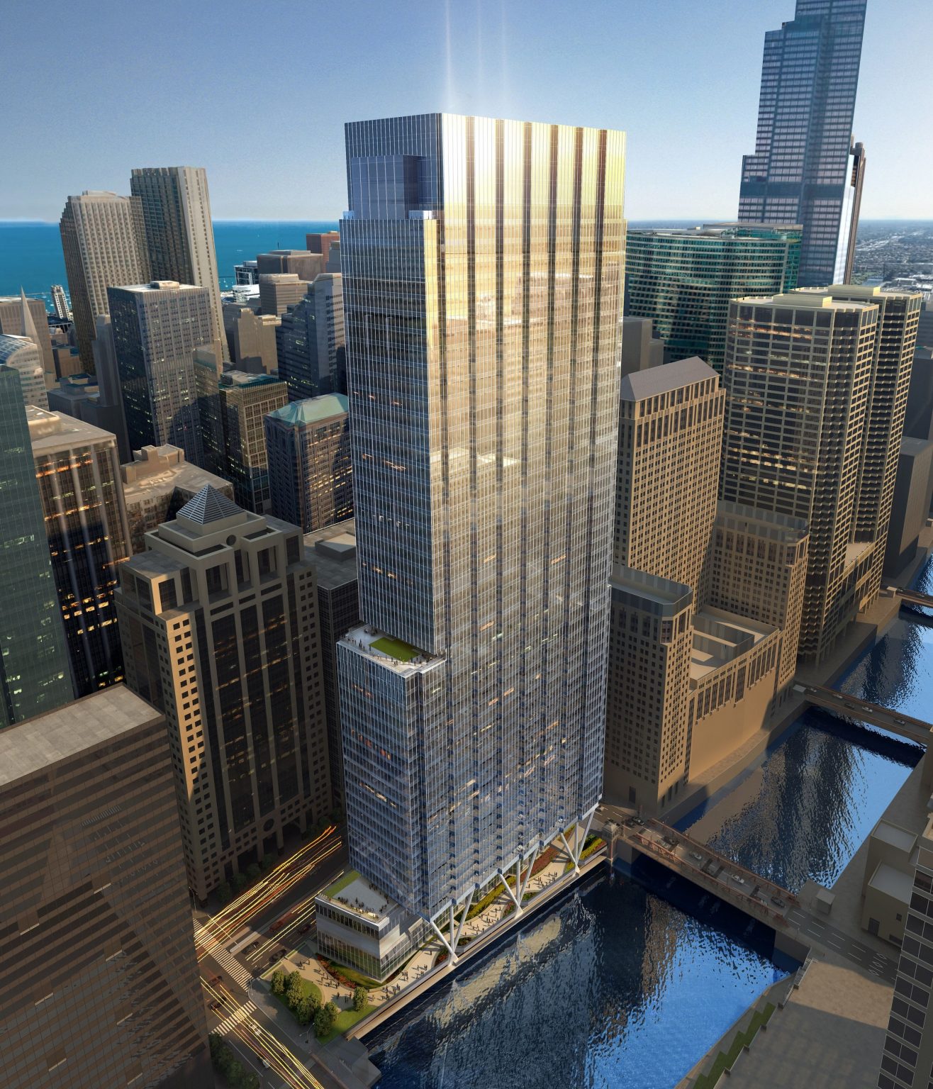 Work Complete for 110 N Wacker Drive, Chicago's Sixth Tallest ...