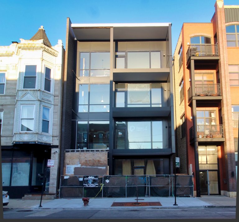 Work Nearing Completion at Four-Story Mixed-Use Building at Bucktown's ...