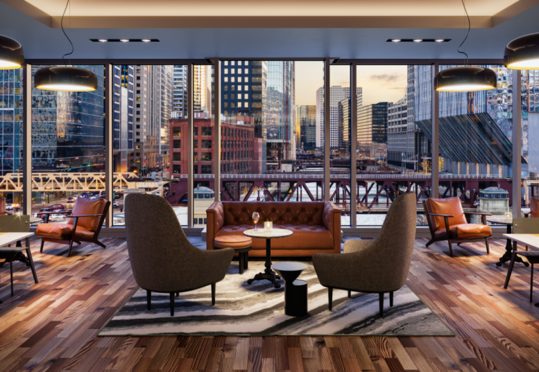 Steel Nears Pinnacle Height for Salesforce Tower in River North ...