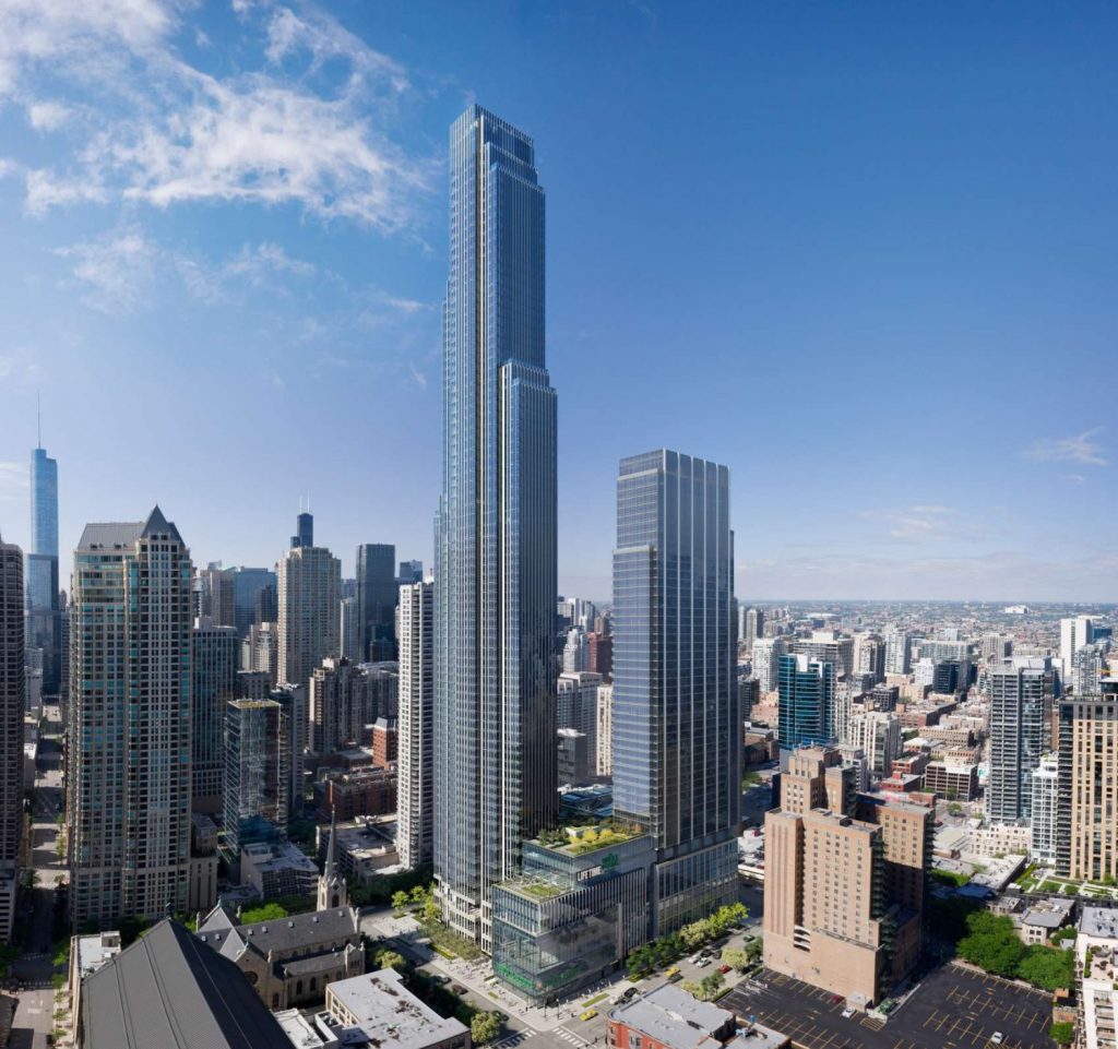 One Chicago Approaching Full Height in River North - Chicago YIMBY