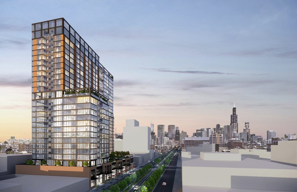 Renderings Revealed for 27-Story Tower at 160 N Elizabeth Street in ...