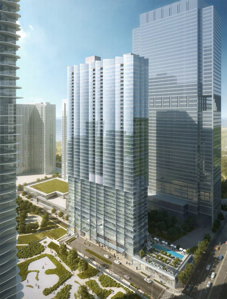 Renderings Reveal Updated Design for Parcel O Tower in Lakeshore East ...