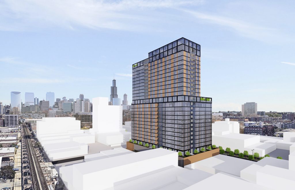 Renderings Revealed for 27-Story Tower at 160 N Elizabeth Street in ...