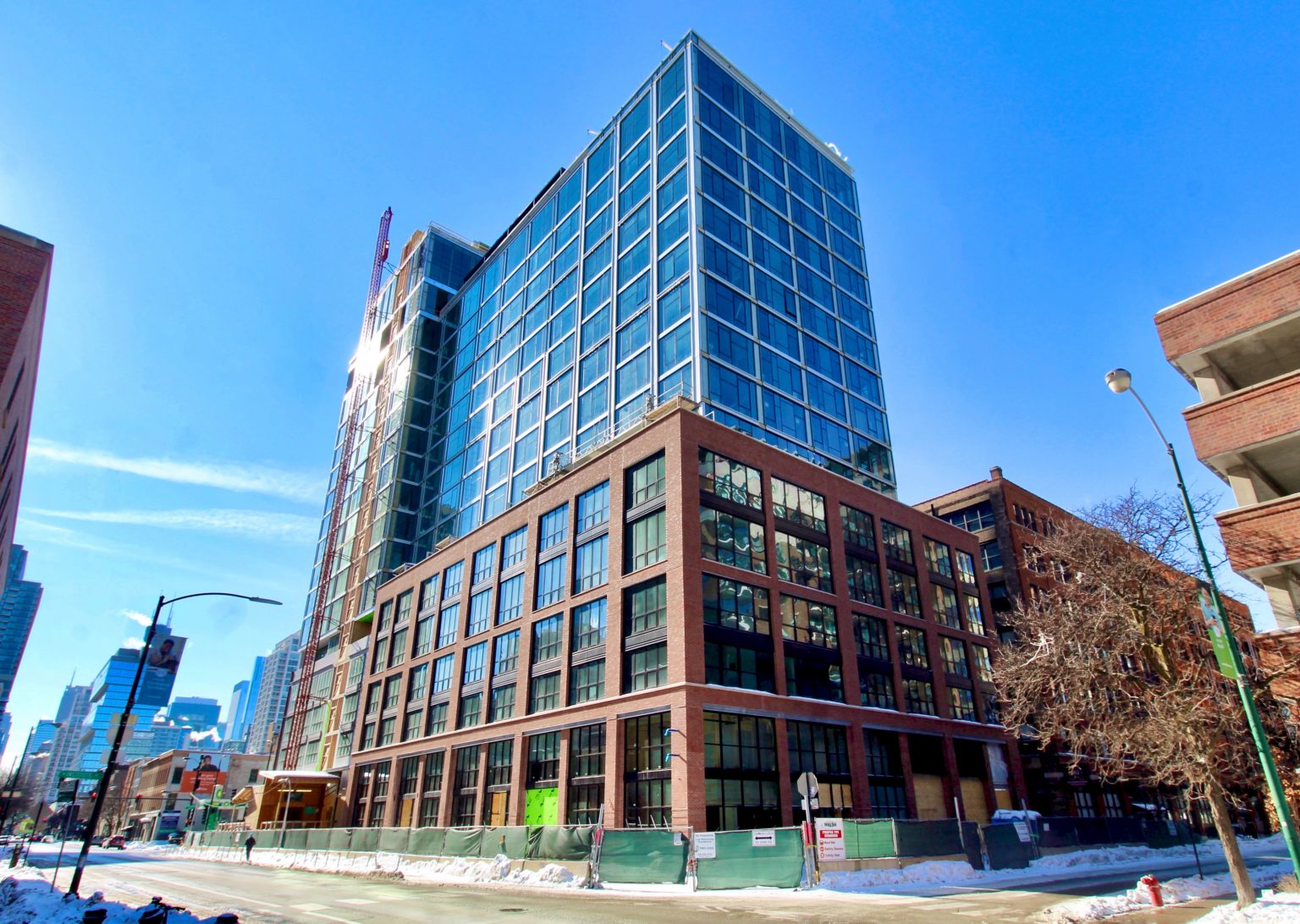 Exterior Wall Reaches Full Height at AMLI 808 in Near North Side ...