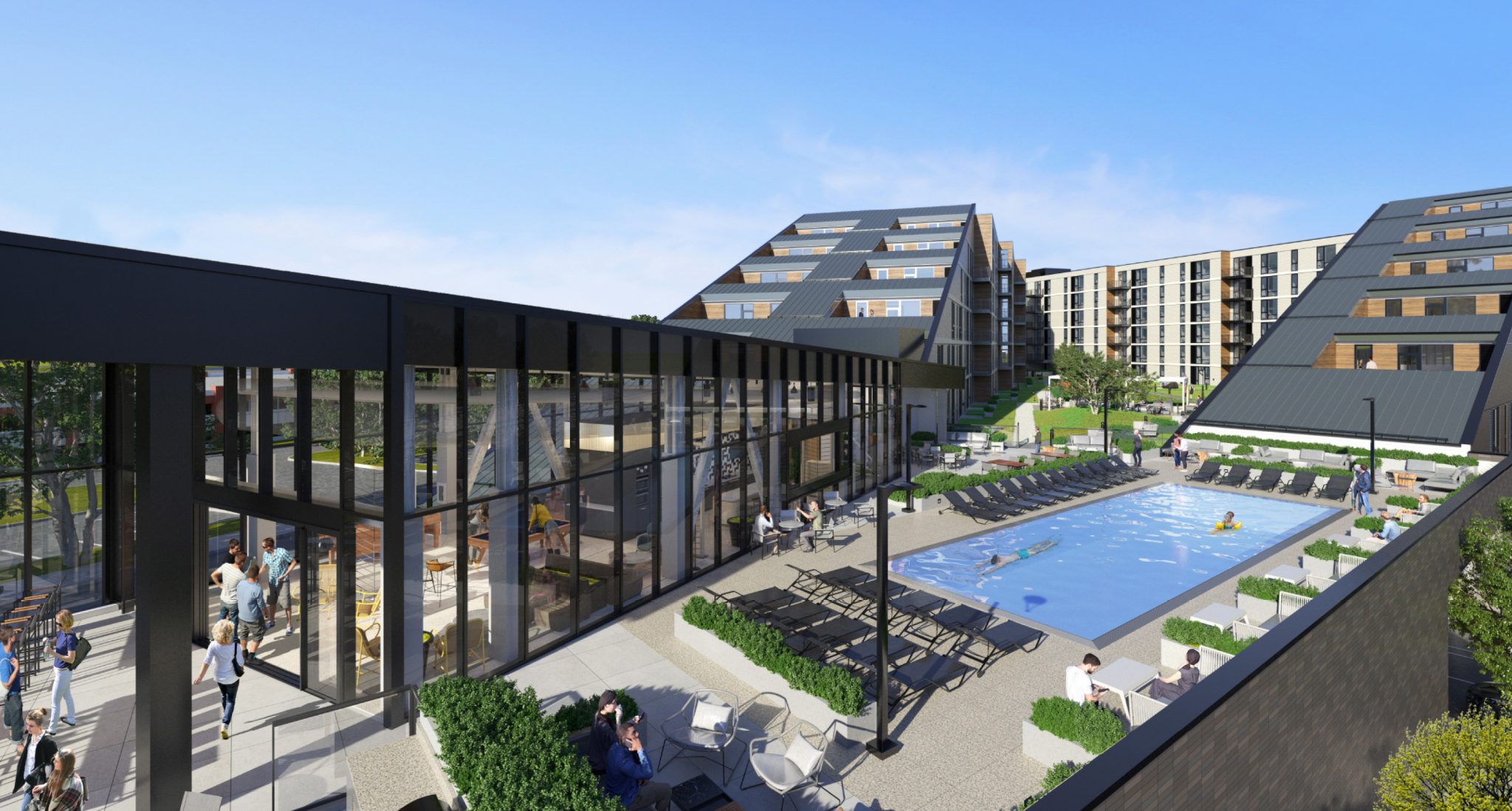 Facade at Triangle Square Nears Completion in Bucktown - Chicago YIMBY