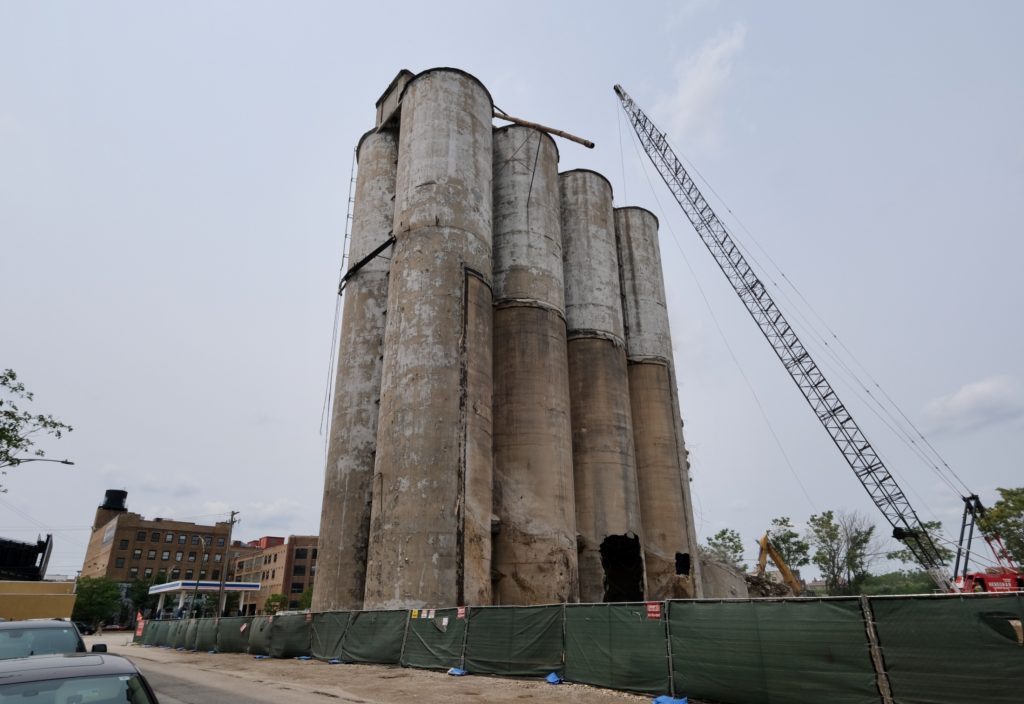 ADM Wheat Mill Enters Final Phase of Demolition at 1300 W Carroll ...