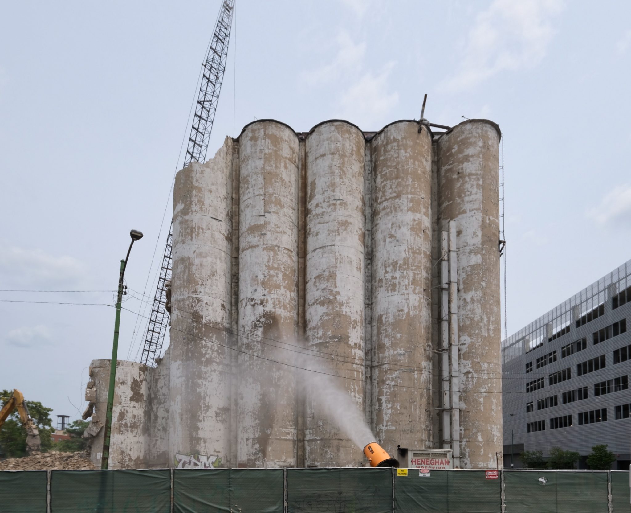 ADM Wheat Mill Enters Final Phase of Demolition at 1300 W Carroll ...