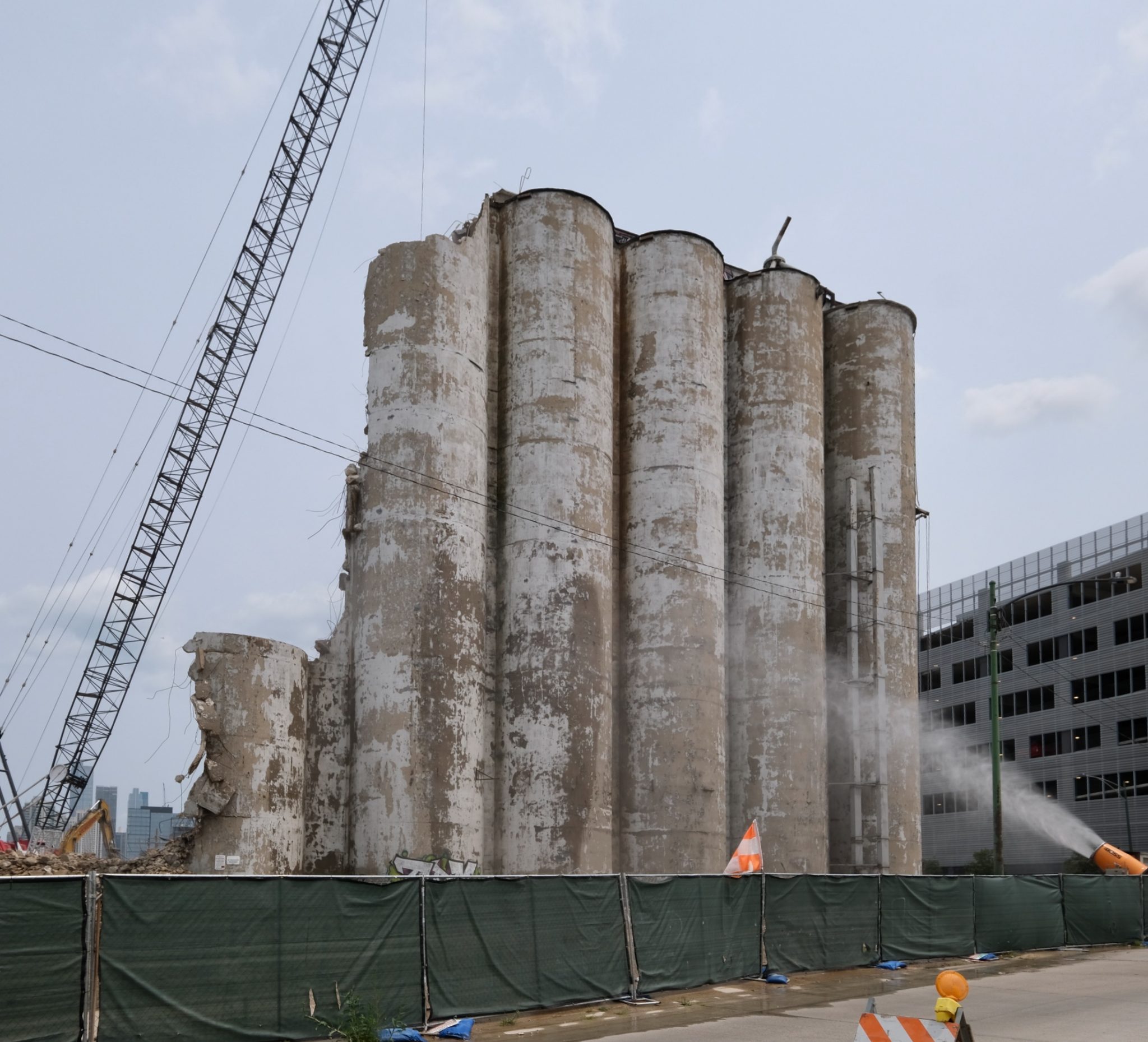 ADM Wheat Mill Enters Final Phase of Demolition at 1300 W Carroll ...
