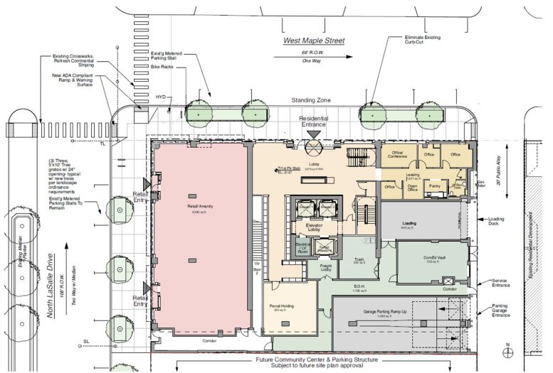 Revised Design Revealed for Mixed-Use Development at 125 W Maple Street ...