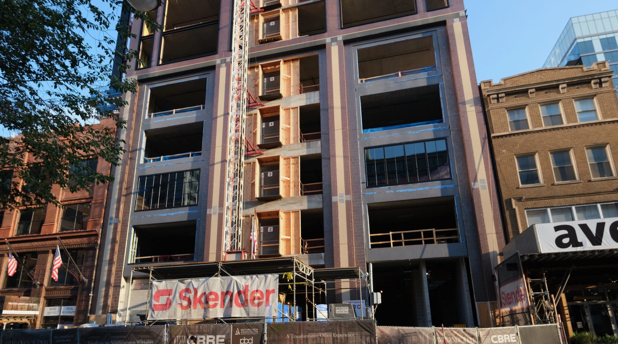 Exterior Work Progresses for 609 W Randolph Street in West Loop Gate ...