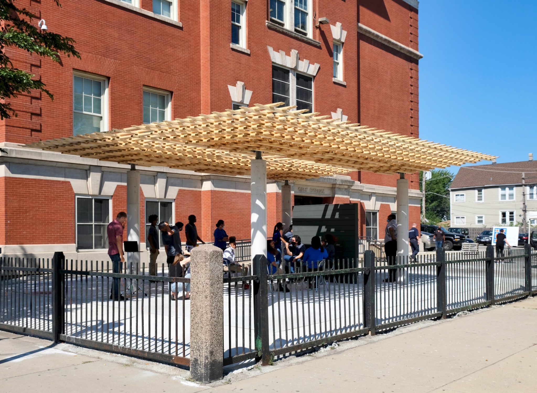 SPLAM Timber Pavilion Prototype Completes at EPIC Academy in South ...