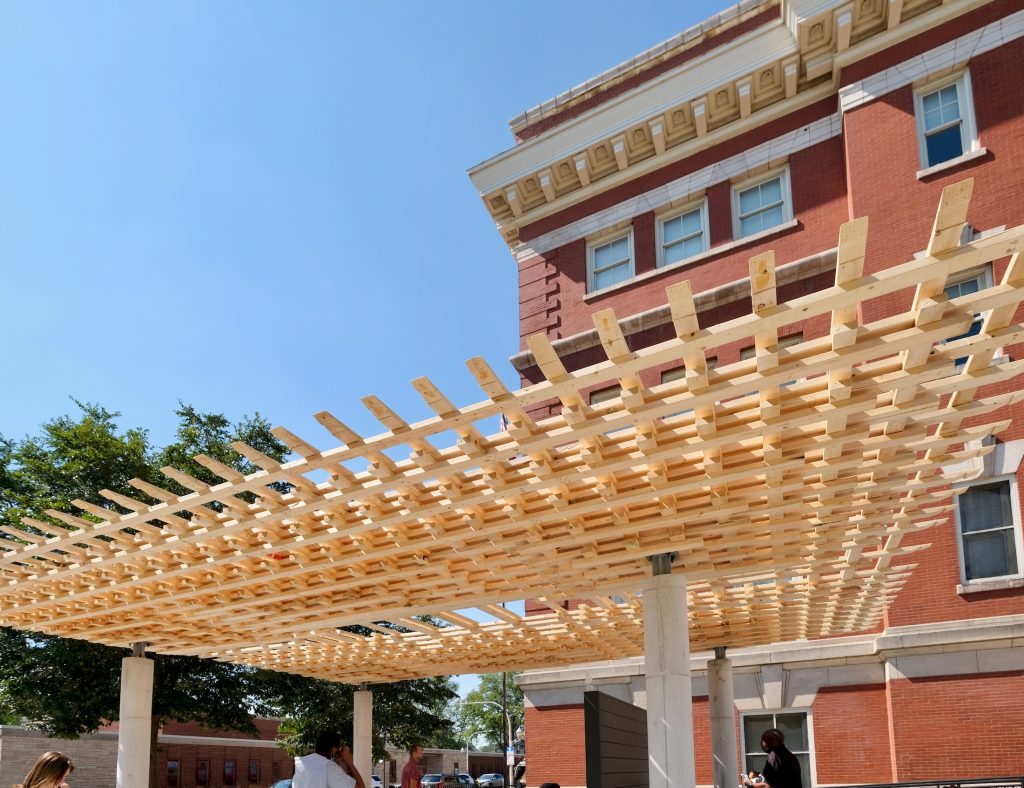 SPLAM Timber Pavilion Prototype Completes at EPIC Academy in South ...