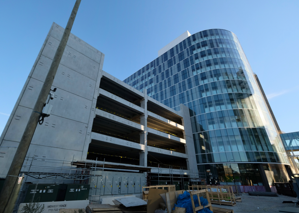 Garage Wing Rises at Rush University's Joan and Paul Rubchlager Medical ...