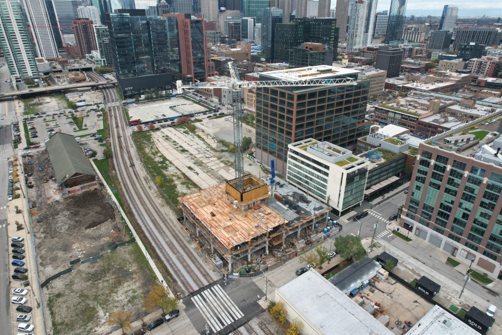 345 N Morgan Street Climbs Past Third Floor in Fulton Market District ...