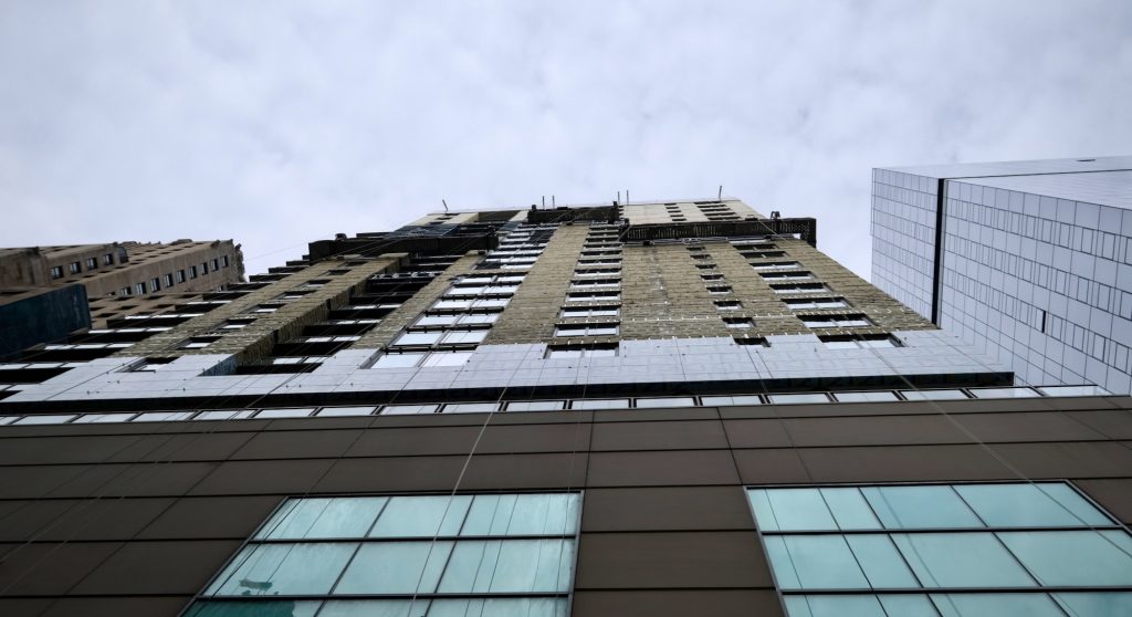 Facade Renovation Underway at 160 E Illinois Street in Streeterville ...