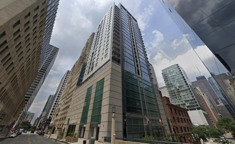 Facade Renovation Underway at 160 E Illinois Street in Streeterville ...