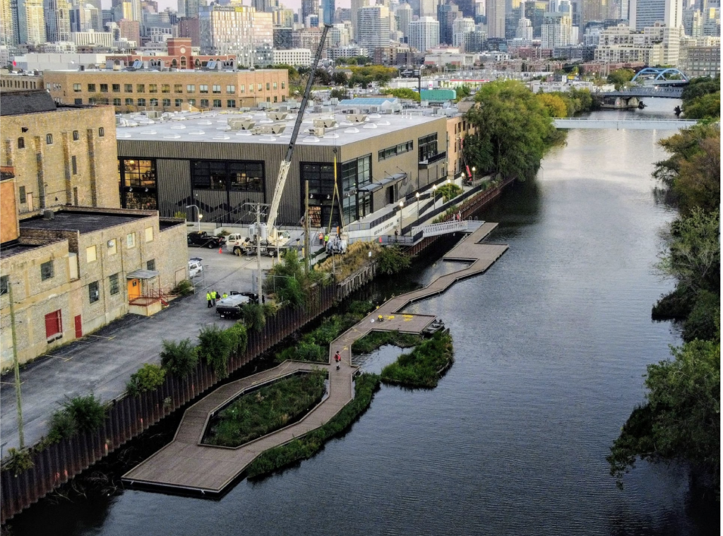 First Section Of Wild Mile Floating Park Opens In Goose Island ...