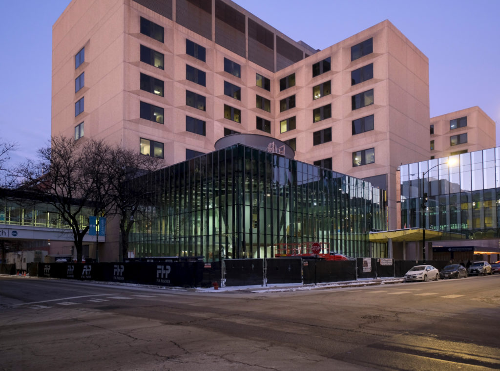 UI Health Welcome Atrium Takes Shape in Illinois Medical District ...