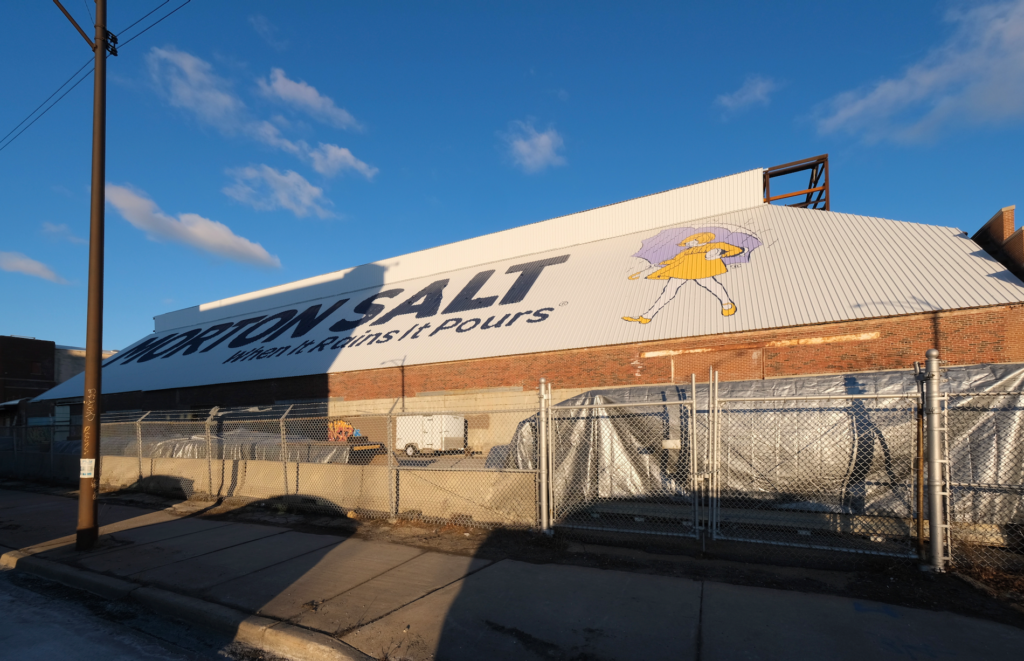 Morton Salt Logo Reappears at Former Factory Grounds in West Town ...