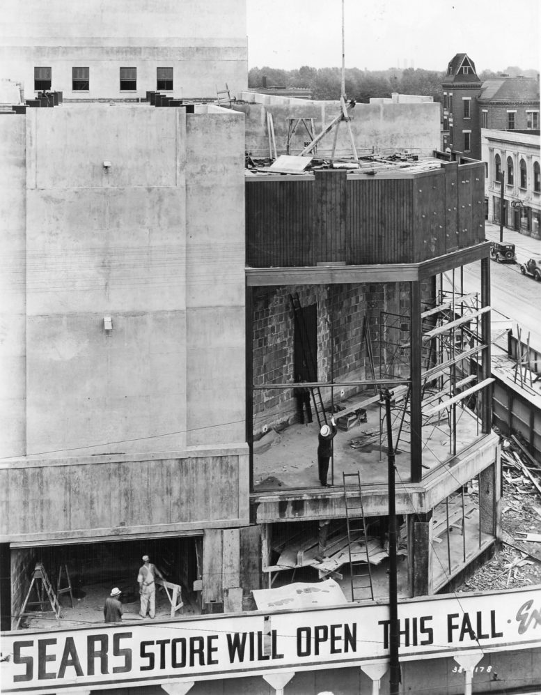 Photos Show Partial Demolition at Former Sears Department Store in ...