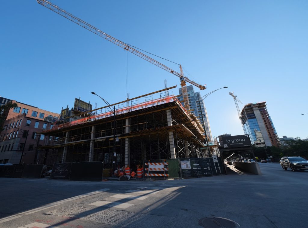 Twin-Building Development "HUGO" Passes Third Floor in River North ...