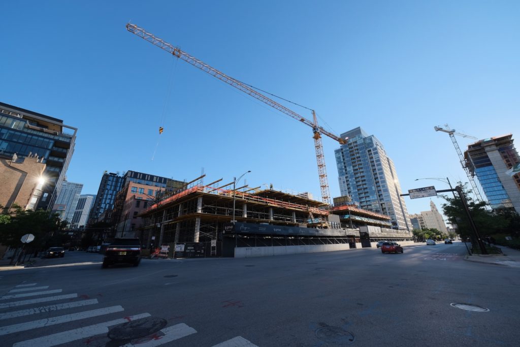 Twin-Building Development "HUGO" Passes Third Floor in River North ...