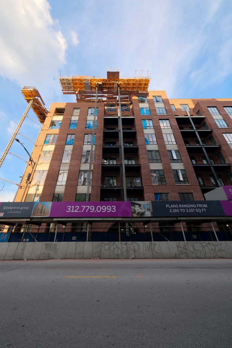 Street Wall Facade Wraps Up at CA6 Condominiums in West Loop - Chicago ...