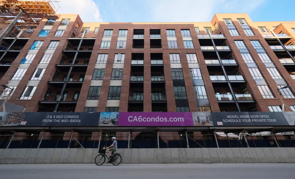 Street Wall Facade Wraps Up at CA6 Condominiums in West Loop - Chicago ...