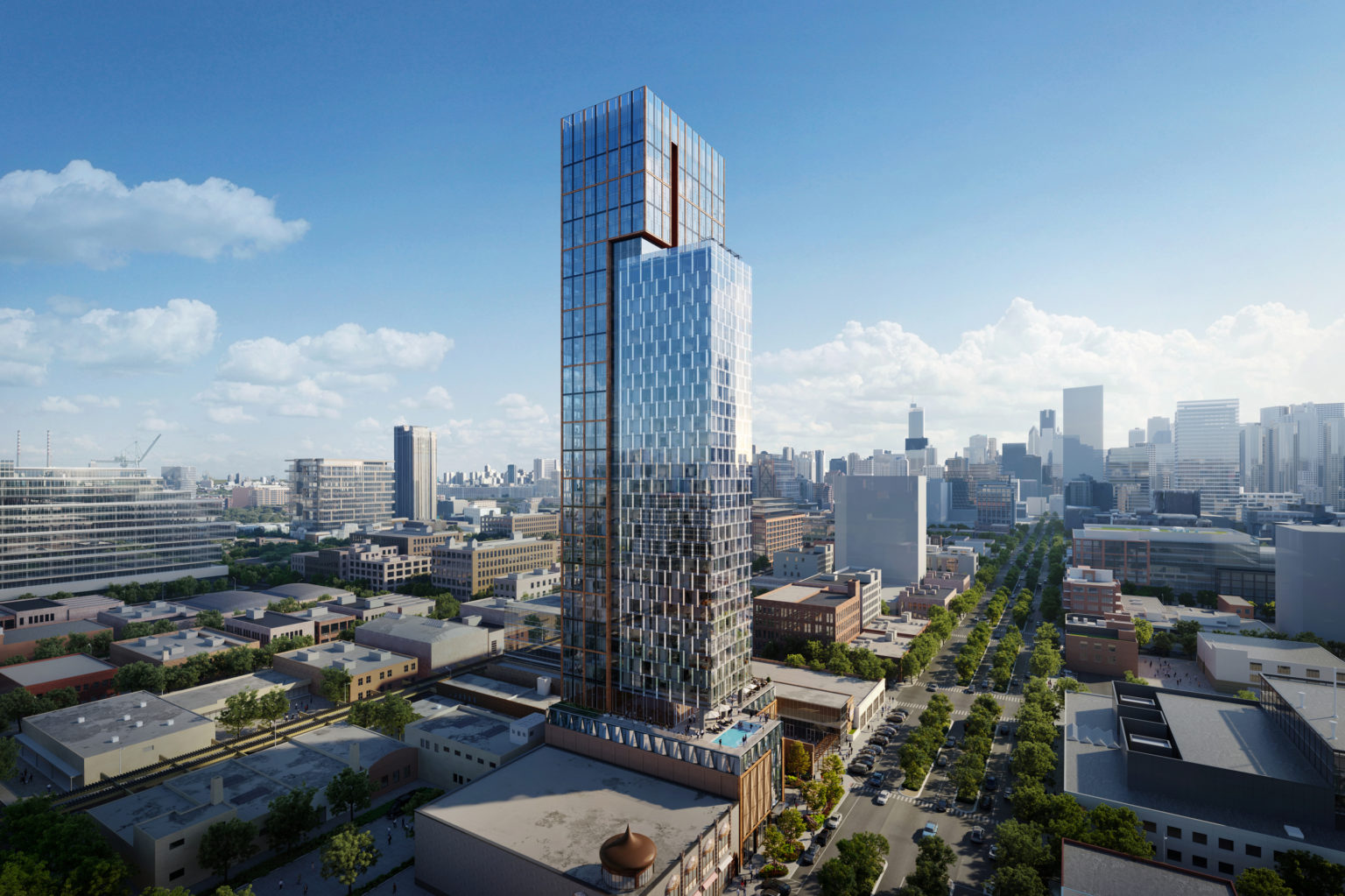 42-Story Apartment Tower Proposed for 1234 W Randolph Street in Fulton ...