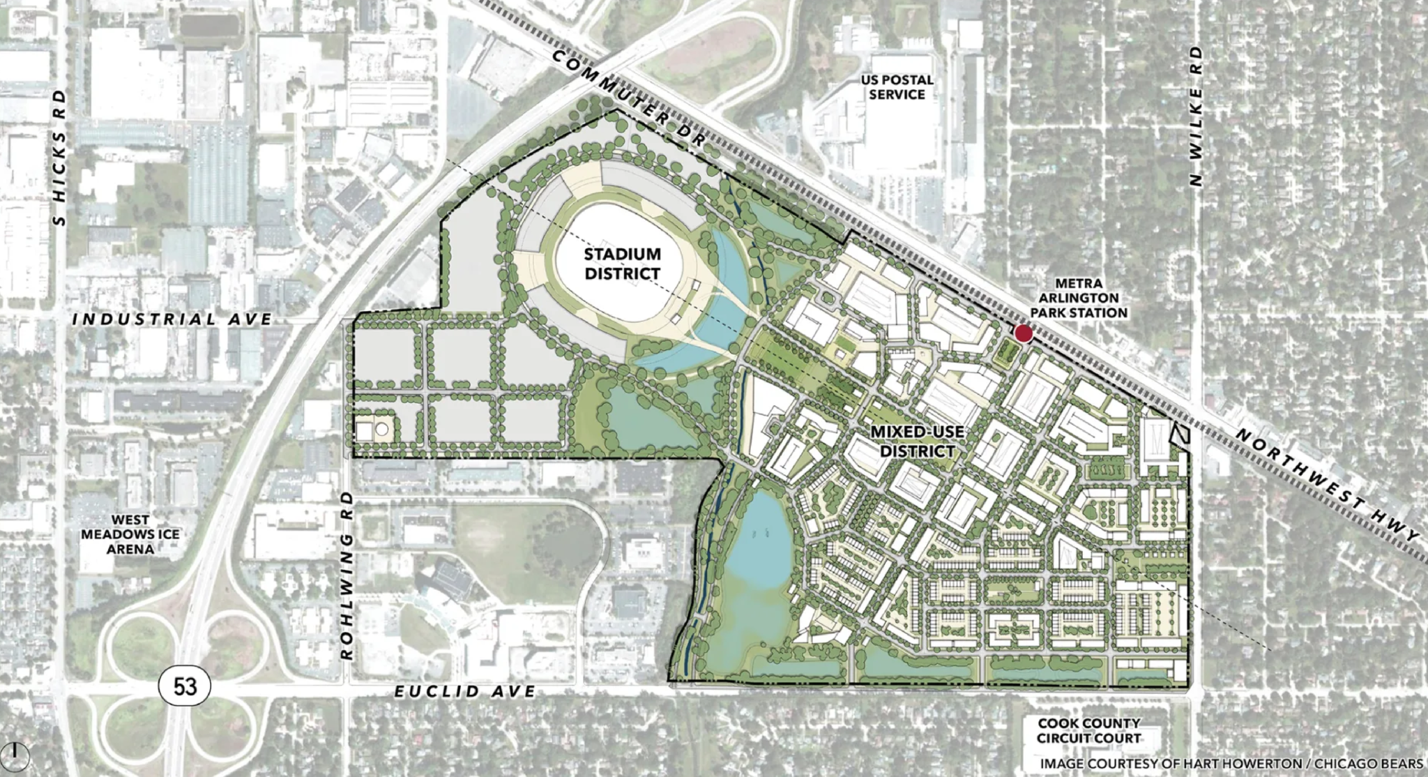 Bears Commit To Revised Arlington Heights Stadium Complex - Chicago YIMBY