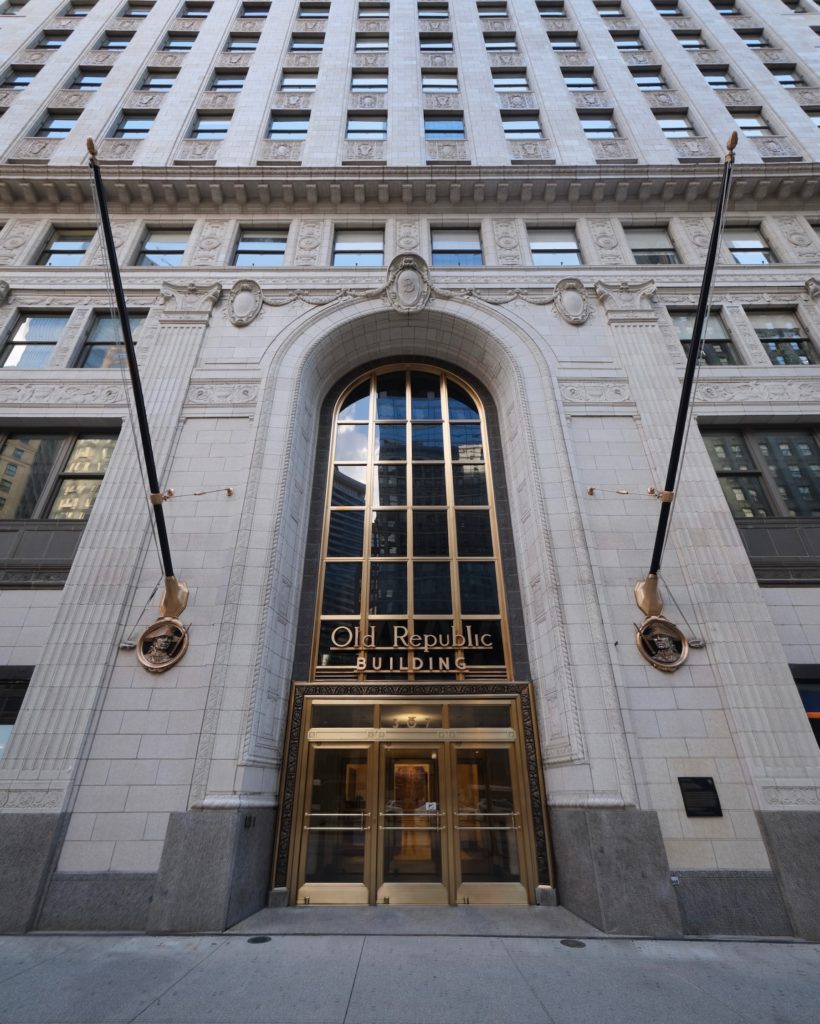 Scaffolding Comes Down for Old Republic Building's Facade Restoration ...