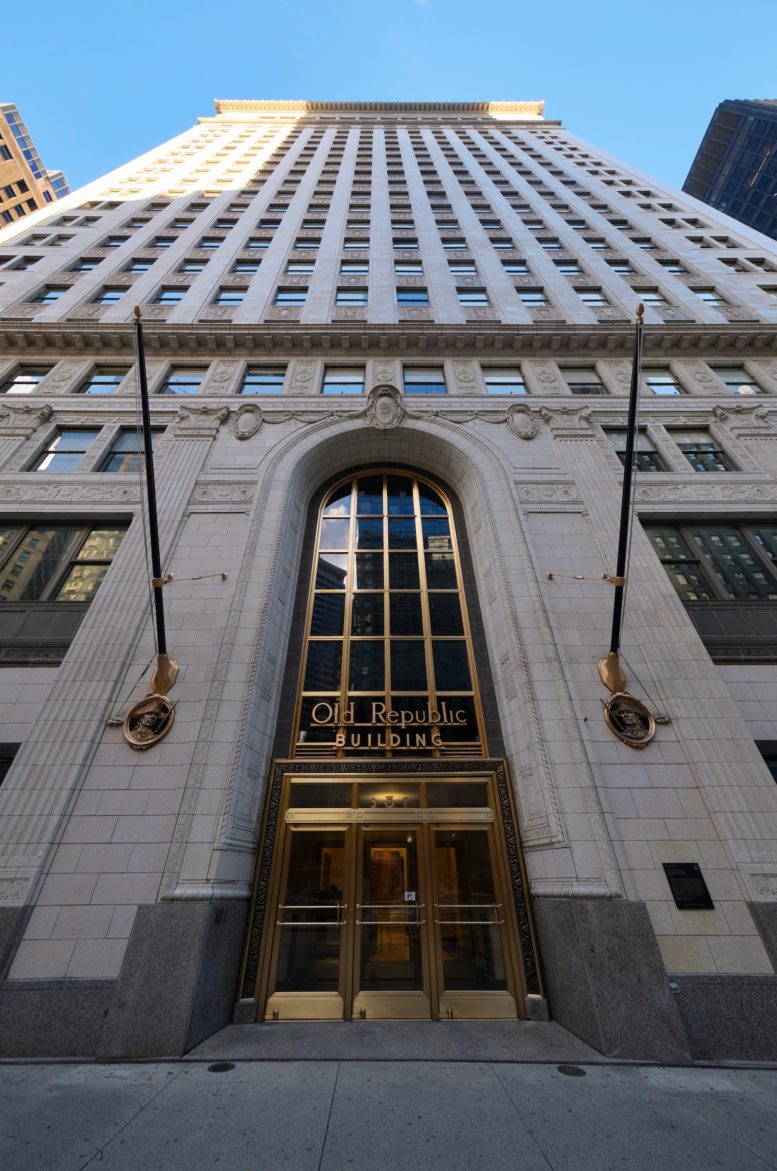 Scaffolding Comes Down for Old Republic Building's Facade Restoration ...