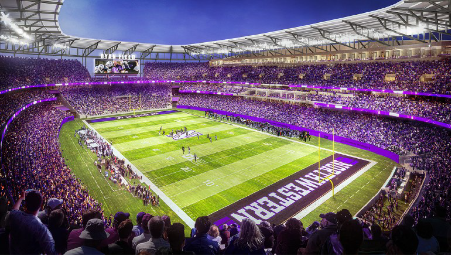Northwestern Reveals New Stadium Plans At 1505 Central Street In ...
