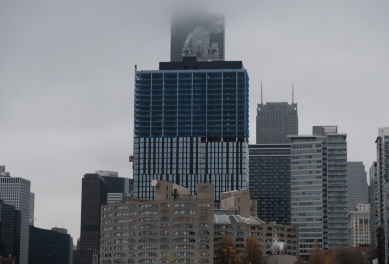 Facade Work Continues Climb for The Reed in South Loop - Chicago YIMBY