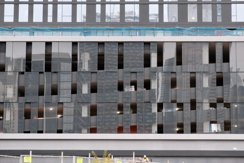 Facade Work Continues Climb for The Reed in South Loop - Chicago YIMBY