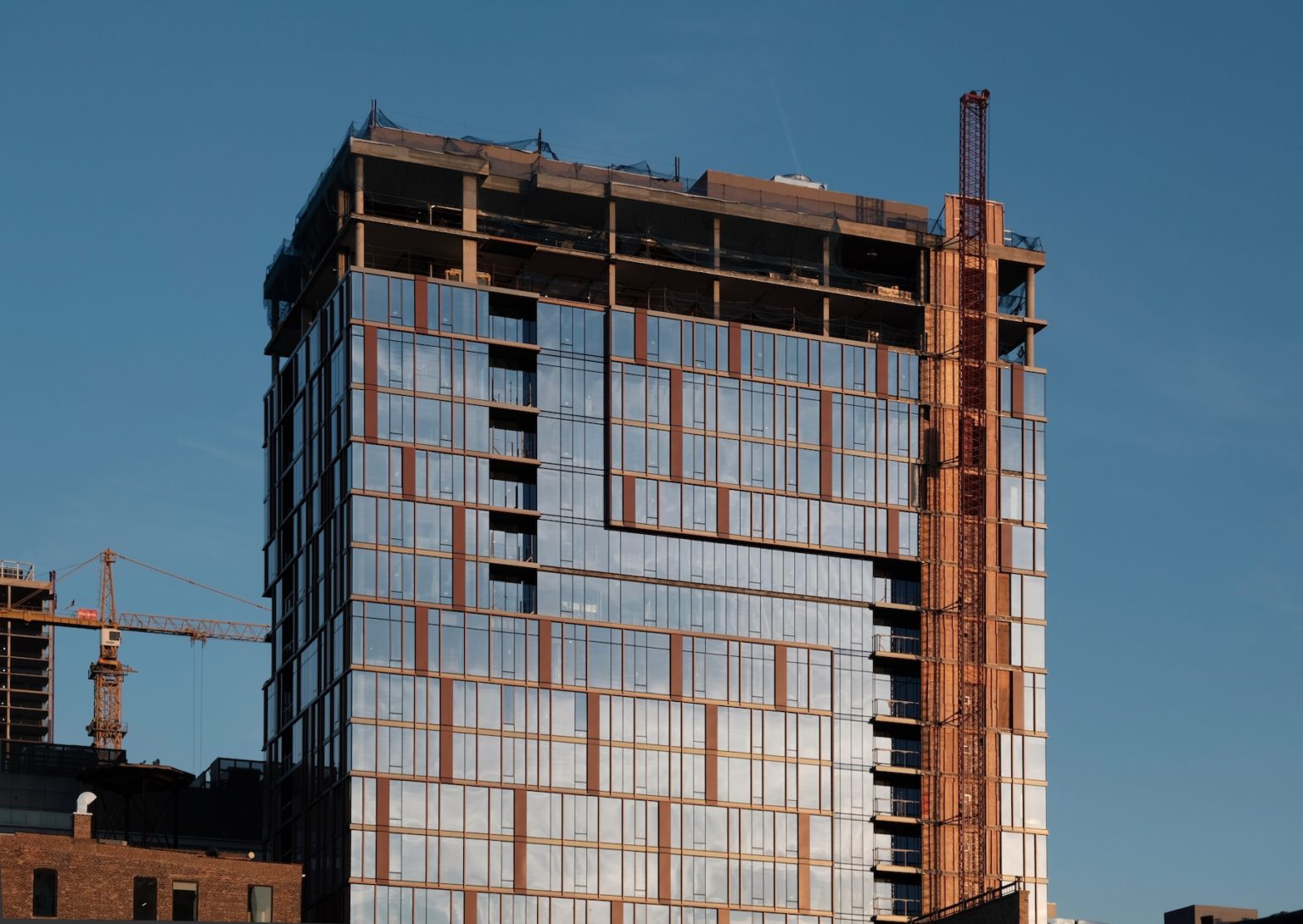 Facade at One Six Six Apartments Nears Completion in Fulton Market ...
