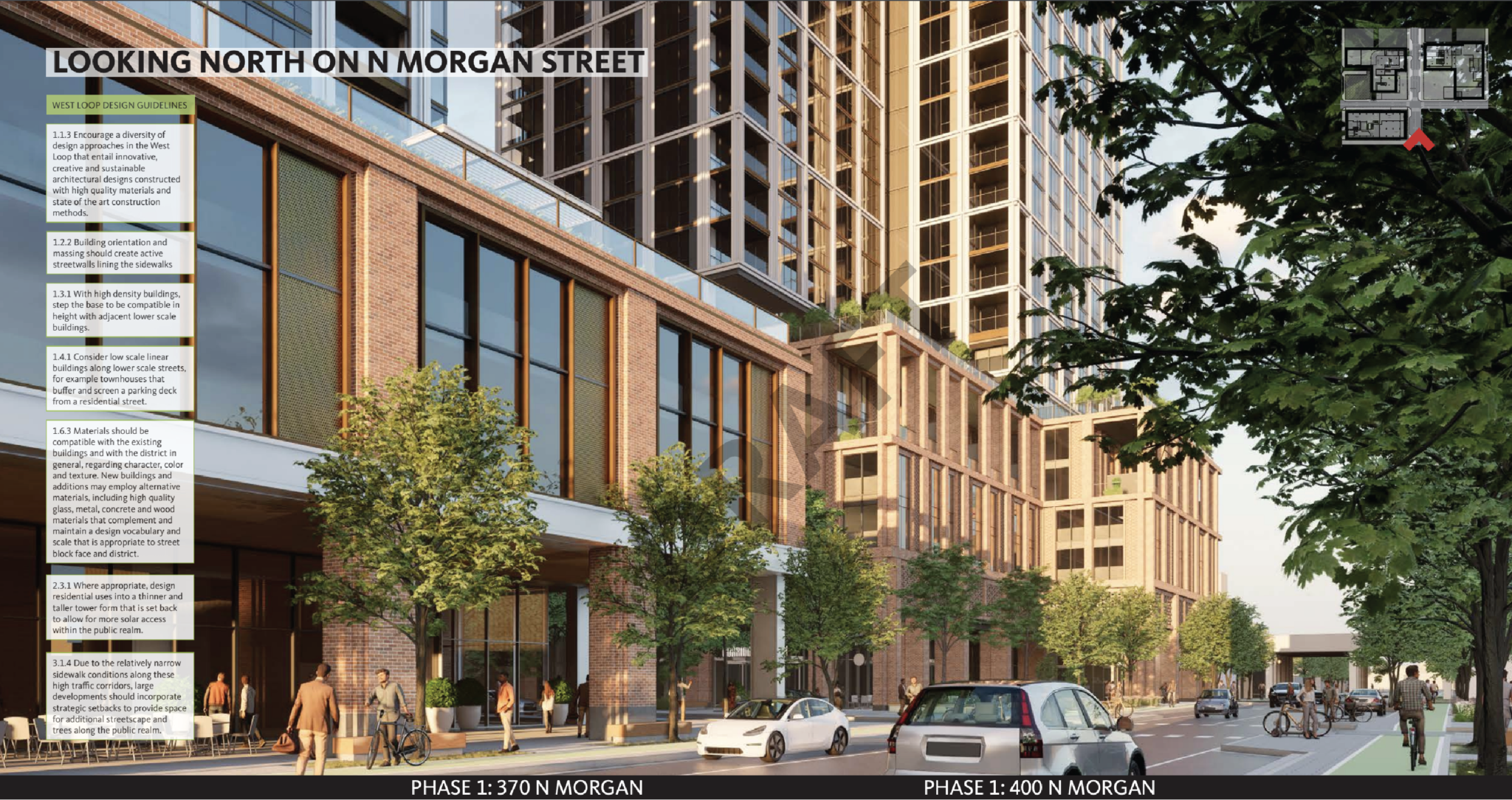 Details Revealed For Three Mixed-Use Towers At 370-401 N Morgan Street ...