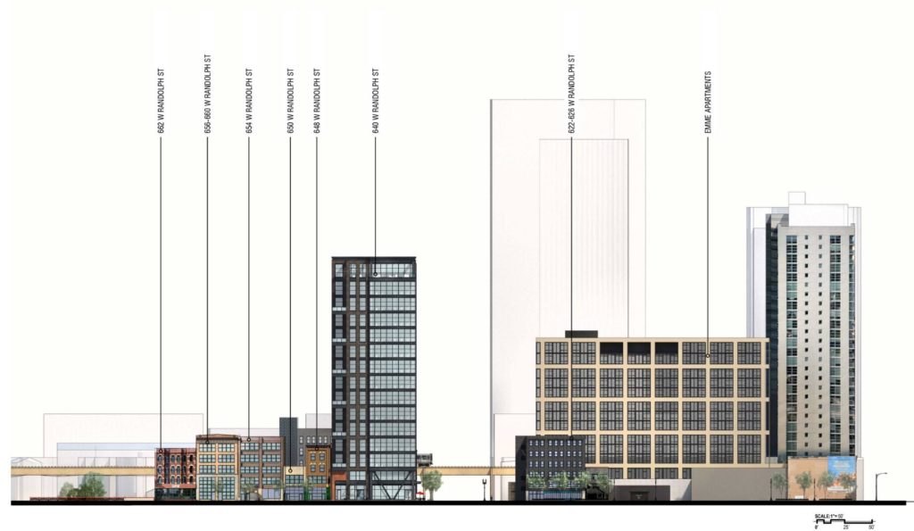 15-Story Mixed-Use Tower Proposed for 640 W Randolph in West Loop Gate ...
