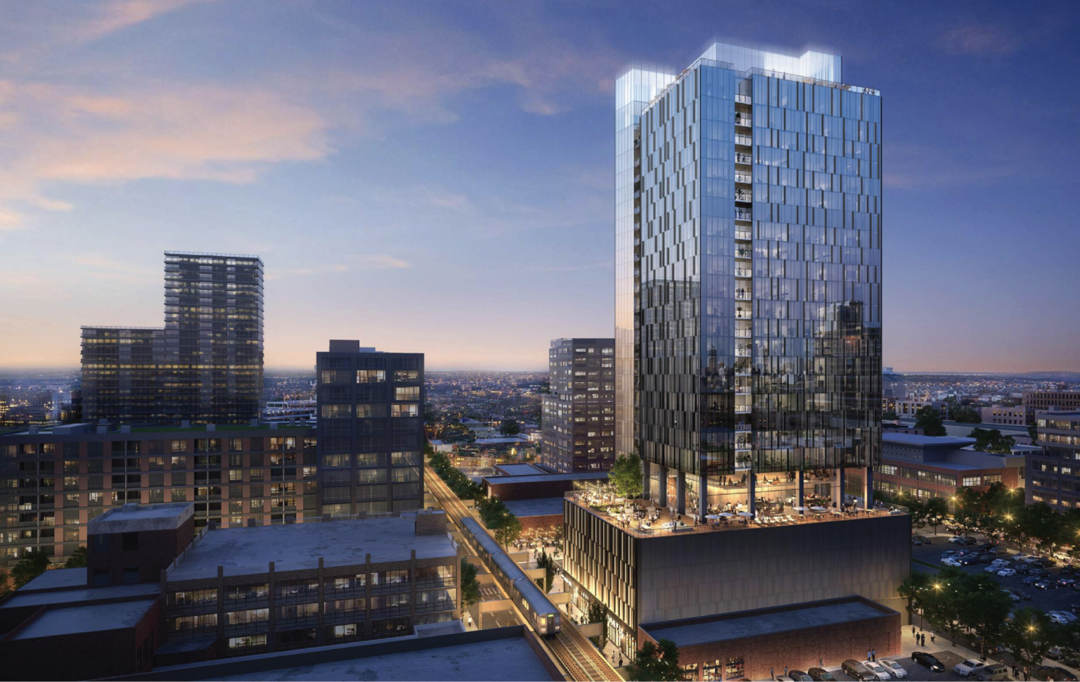 Updated Plans Revealed For Mixed-Use Tower At 1338 W Lake Street In ...