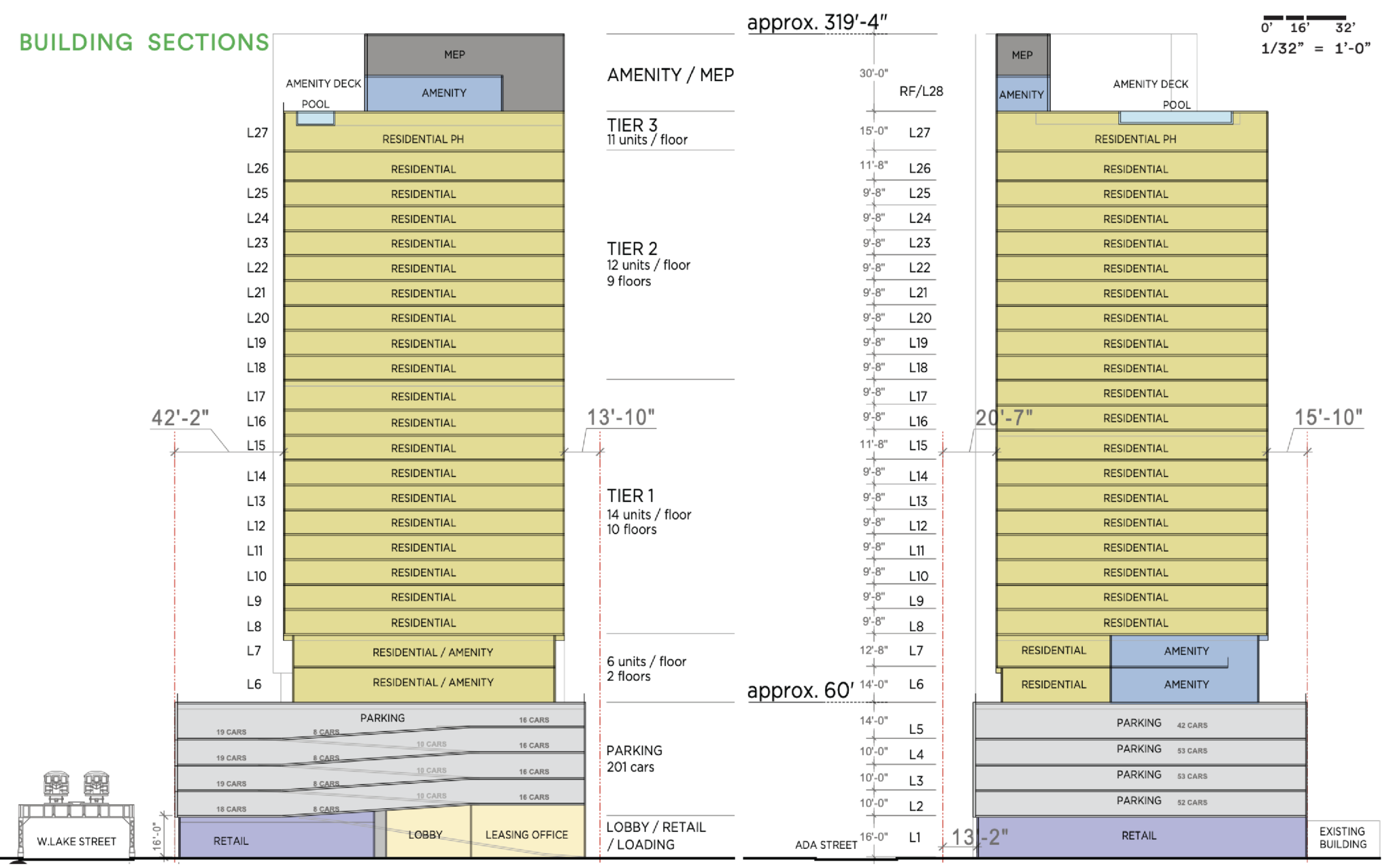Updated Plans Revealed For Mixed-Use Tower At 1338 W Lake Street In ...