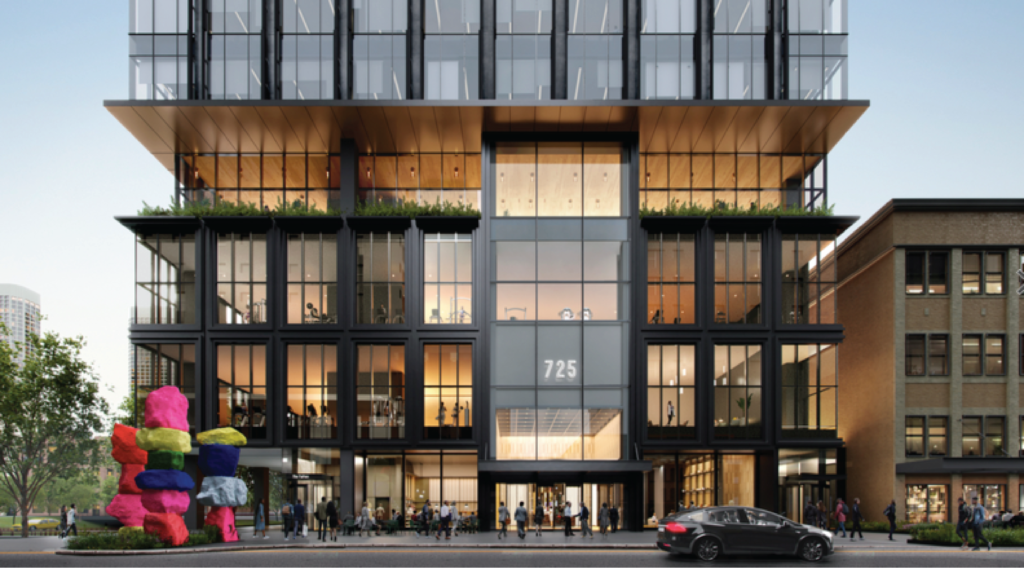 Updated Design Revealed for 725 W Randolph Street in Fulton Market - Chicago YIMBY