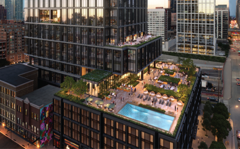 Updated Design Revealed for 725 W Randolph Street in Fulton Market - Chicago YIMBY