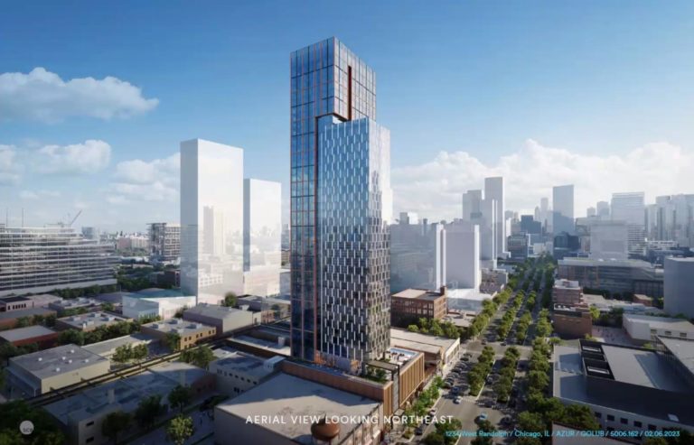 Updated Design Revealed for 1234 W Randolph Street in Fulton Market - Chicago YIMBY