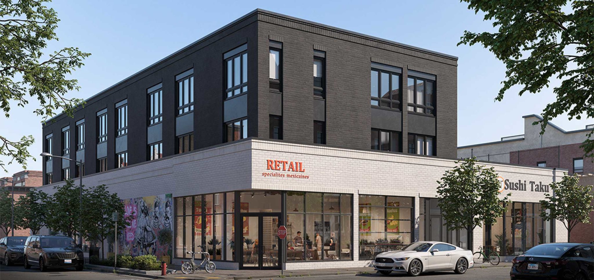 Three-Story Redevelopment at 935 W Webster Avenue is Now Topped Out in ...