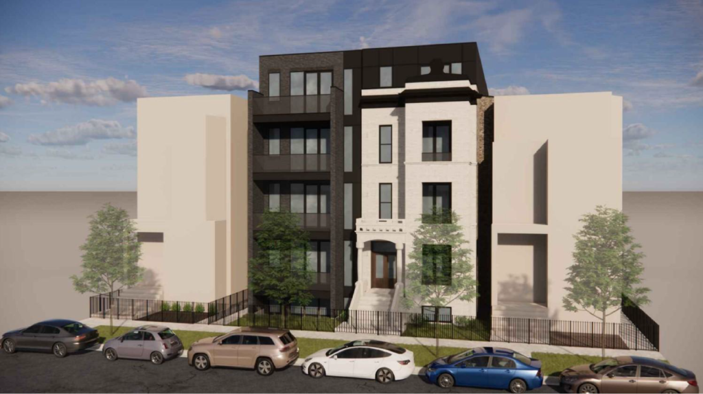 Vintage Sheffield Avenue Greystone Shows Off Brick-Clad Addition In ...